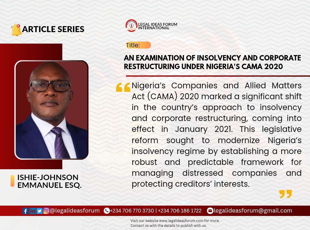 An Examination of Insolvency and Corporate Restructuring under Nigeria ...